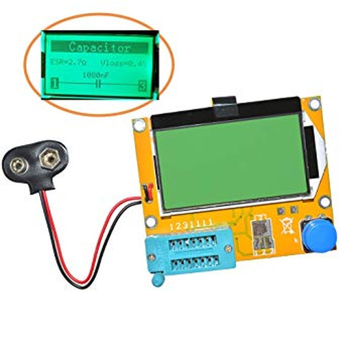 Jual LCR-T4 ESR Meter LCD LCR T4 ATmega328 Transistor Tester LCRT4 ...