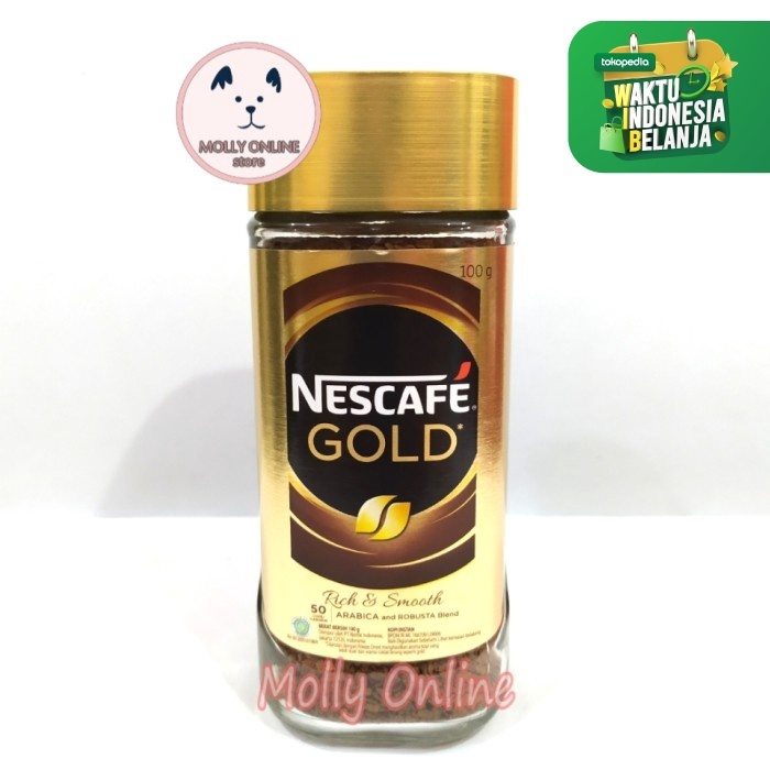 Jual Nescafe Gold 100 gr Kopi Instan Botol Instant Coffee Blend Jar ...