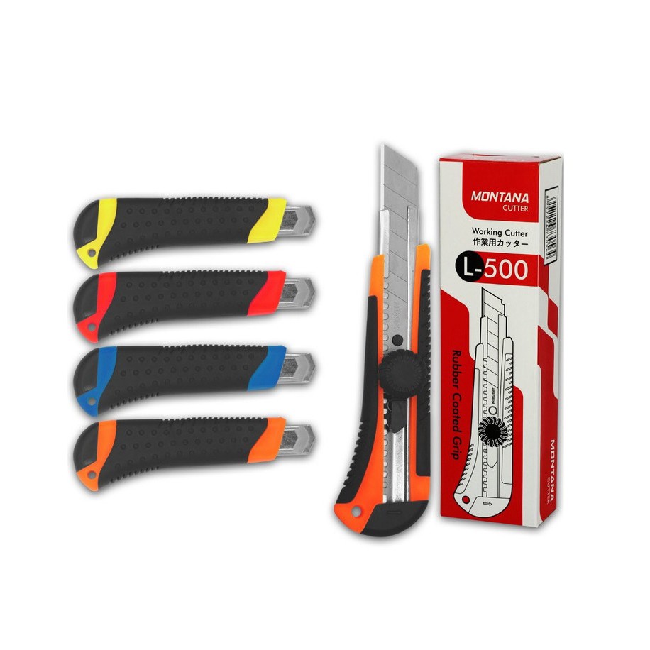 Jual PISAU CUTTER MONTANA / CUTTER BESAR /PISAU CUTTER STAINLESS STEEL ...