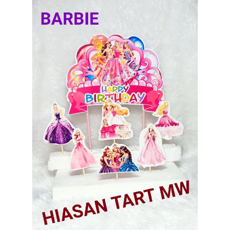 Jual Topper Cake Ulang Tahun Karakter Perempuan / Hiasan Kue Tart ...