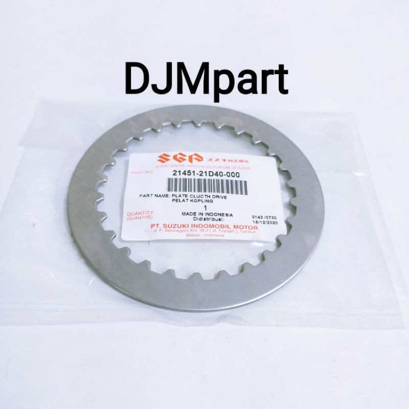 Jual Besi Plat Kopling Smash Shogun 125 / Sp Original SGP Part 21451-21D40-000 1.pcs | Shopee ...