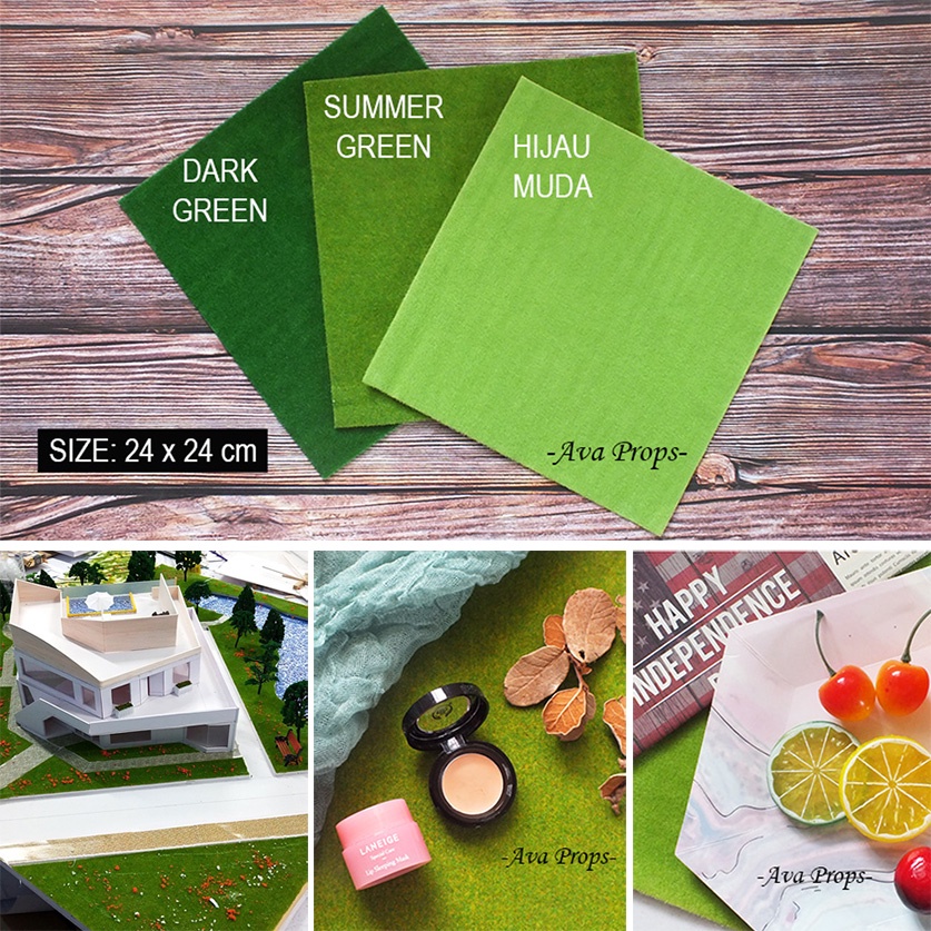 Jual Rumput Lembaran Sintetis untuk Alas Maket / Properti Foto | Shopee ...