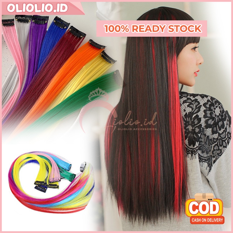 Jual HAIR CLIP COLOR RAMBUT PALSU HAIR EXTENSION WIG RAMBUT HIGHLIGHT ...