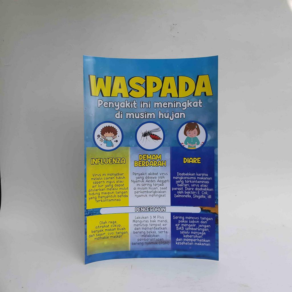 Jual Poster Penyakit | Poster Waspada Penyakit Dimusim Hujan | Poster ...