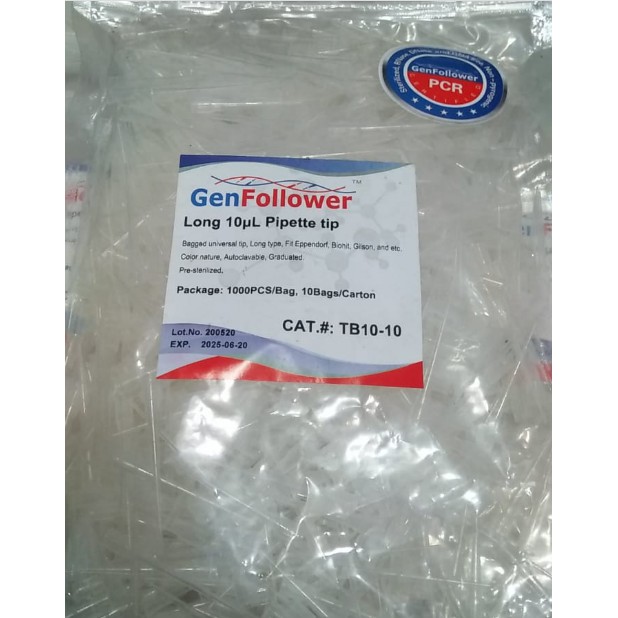 Jual Long 10ul pipette tip GenFollower | Shopee Indonesia