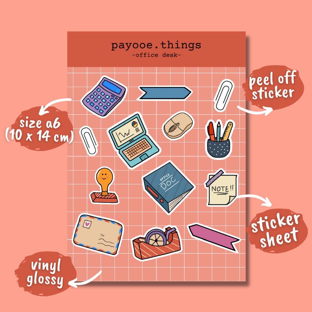 Jual STIKER HP LAPTOP / TUMBLR / AESTHETIC / VINYL LAMINATING GLOSSY A6 ...