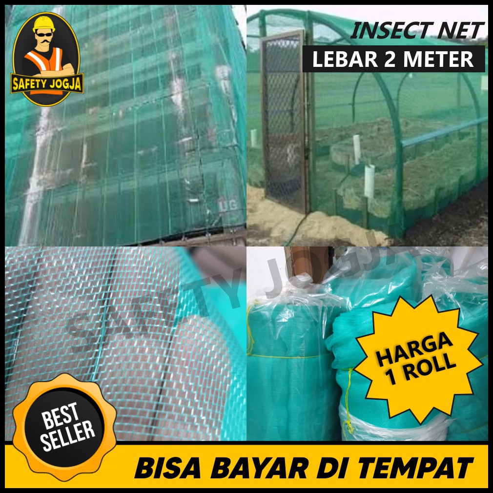 Jual JARING KASA INSECT NET LEBAR 2 METER / JARING PROYEK 1 ROLL ...