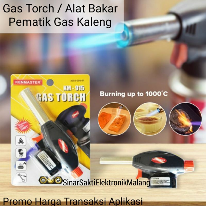 Jual Gas Torch Kenmaster Alat bakar korek api las Pematik gas kaleng ...