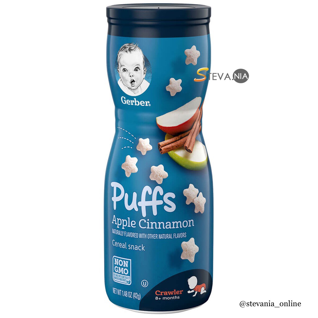 Jual Gerber Graduates Puffs Cereal Snack - Apple Cinamon | Shopee Indonesia