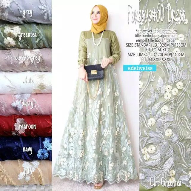 Jual GAMIS BRUKAT TILE NO SELENDANG NO MASKER/GAMIS SELENDANG PAYET ...