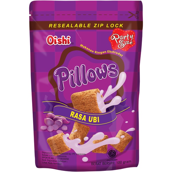 Jual Oishi Pillows Party 100 gr - cemilan snack | Shopee Indonesia