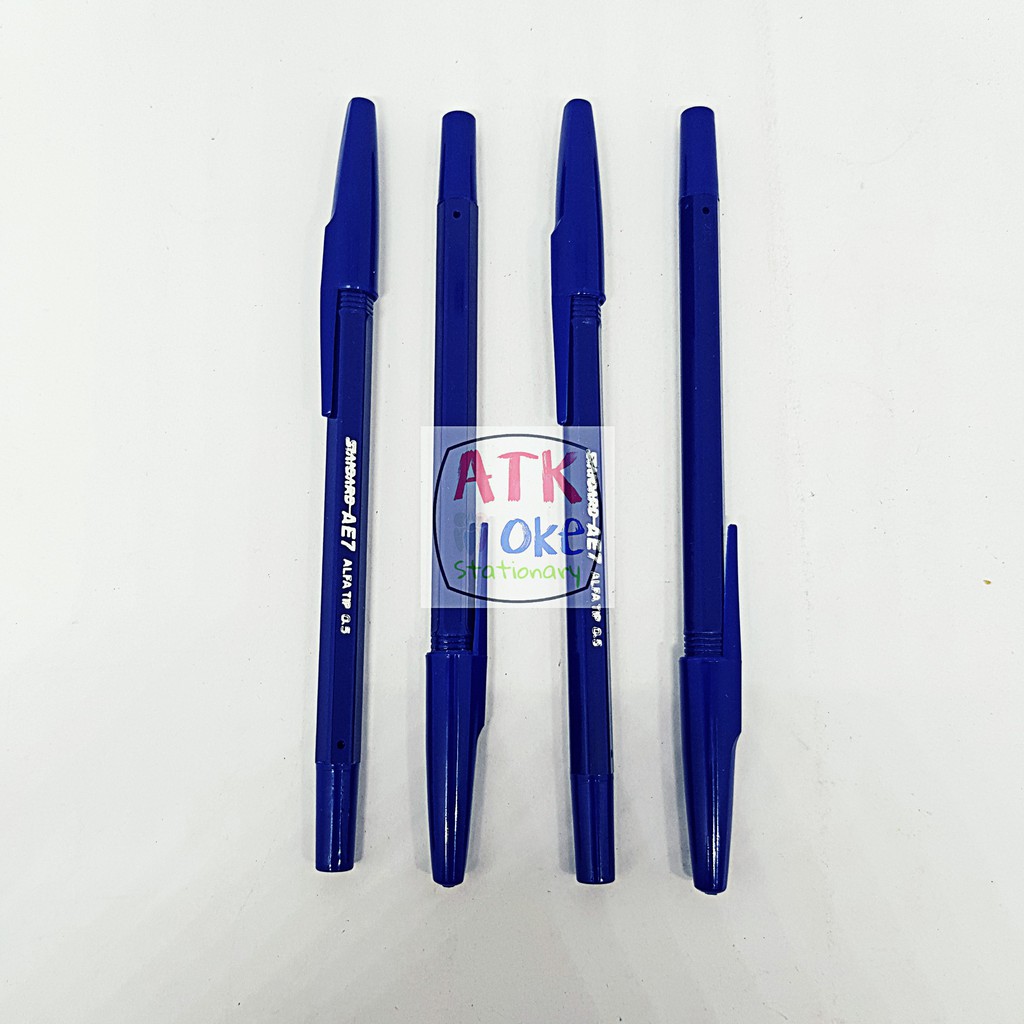 Jual ( ECERAN ) Standard Pulpen AE7 Biru 0.5MM | Shopee Indonesia