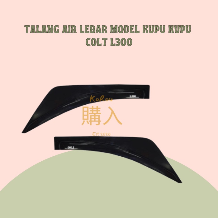 Jual Talang Air Lebar Pintu Mobil Model Kupu Kupu 2 Pintu Colt L300 ...