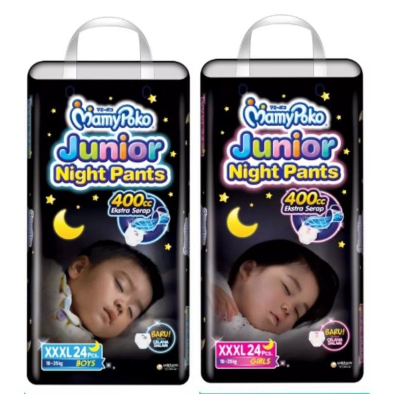 Jual (TERMURAH) MamyPoko Junior Night Pants XXXL24 Boys // Girl | Shopee Indonesia