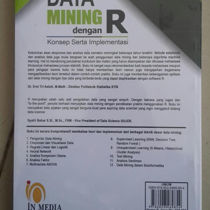 Jual Data Mining Dengan R.Konsep Serta Ilmpentasi.Oleh Setia Pramana | Shopee Indonesia