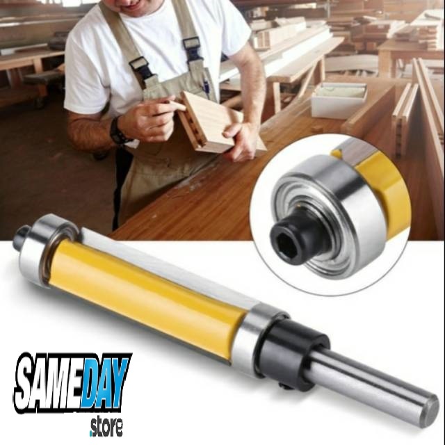 Jual Mata Profil Flush Trimer Router Bits Double Bearing 6mm X 12mm ...