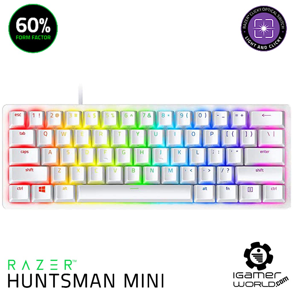 Jual Razer Huntsman Mini White 60% Optical Gaming Keyboard | Shopee ...