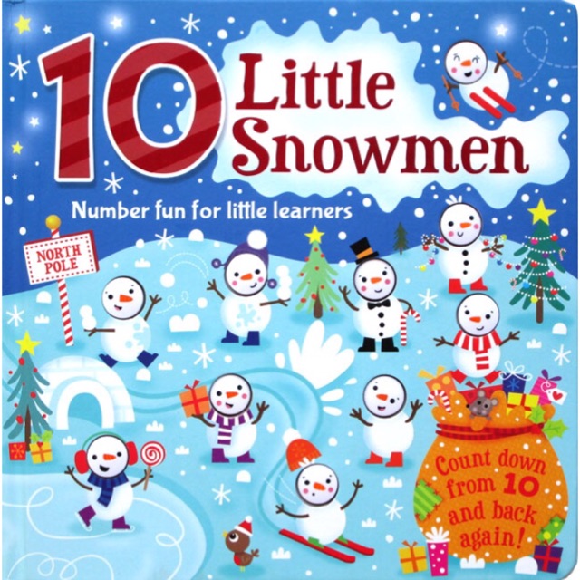 Jual Counting Fun 10 Little Snowmen Board Book - Count down from 10 and ...