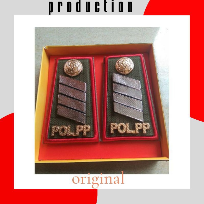 Jual YS - pangkat polpp gol 2d,2c,2d lis merah | Shopee Indonesia