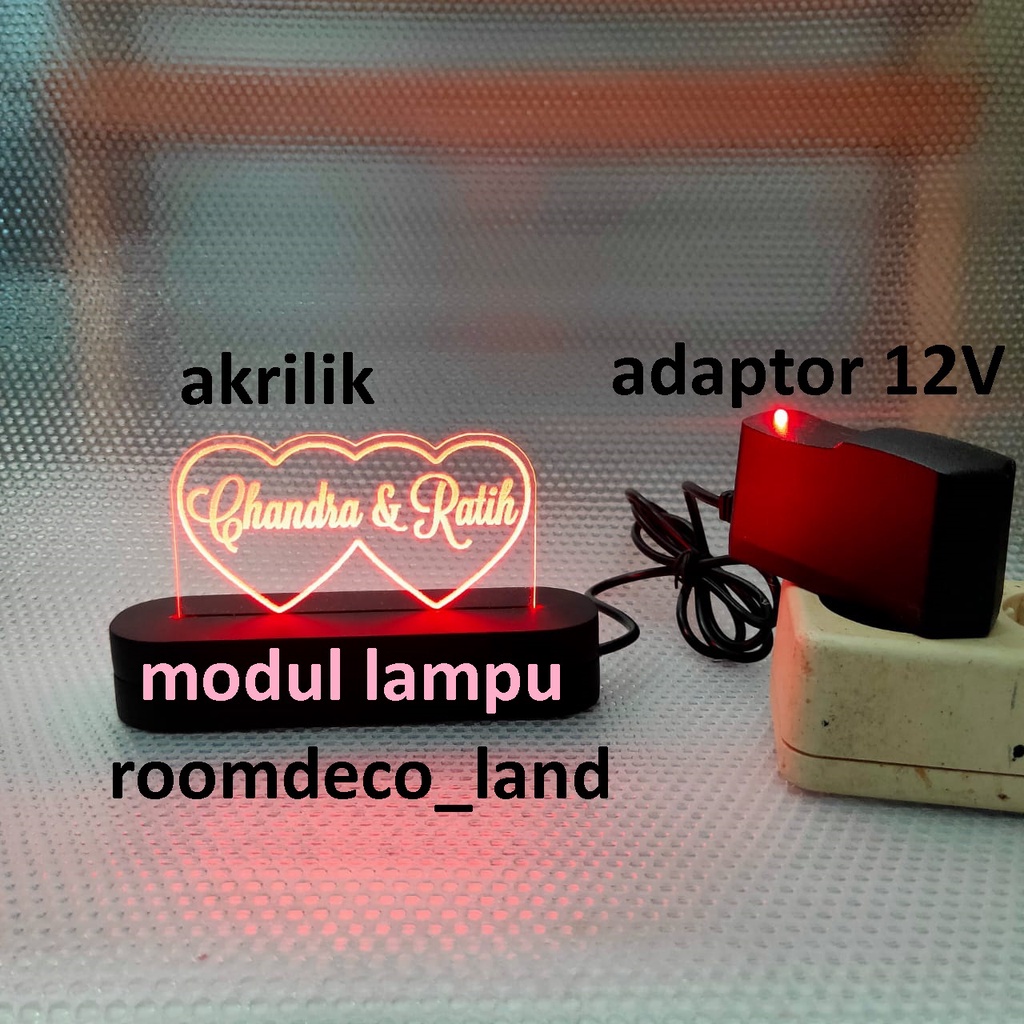 Jual LAMPU AKRILIK WISUDA/LED ACRYLIC/LAMPU TIDUR | Shopee Indonesia