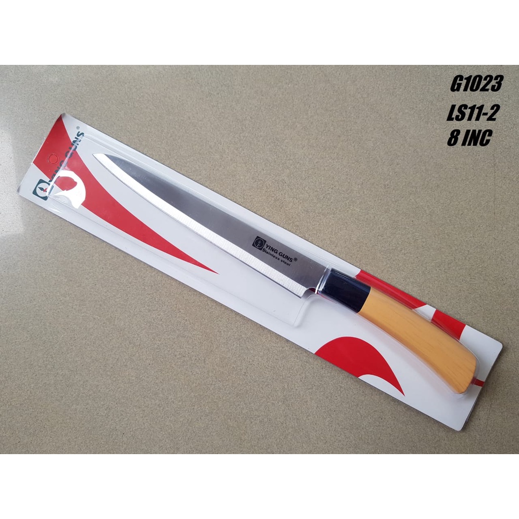 Jual Pisau Dapur / pisau sayur Besar Ying Guns Gagang PLASTIK MOTIF ...
