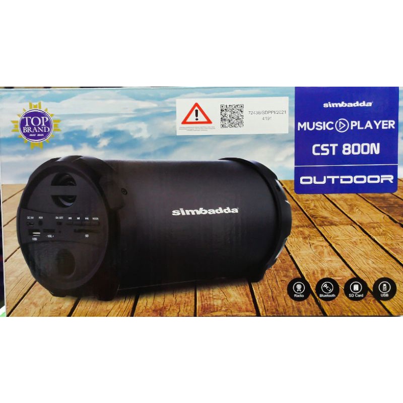 Jual SPEAKER SIMBADDA CST 800N FM RADIO BLUETOOTH, SD CARD USB | Shopee ...
