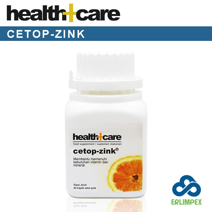 Jual Healthcare Cetop Zink 60 Kaplet | Shopee Indonesia