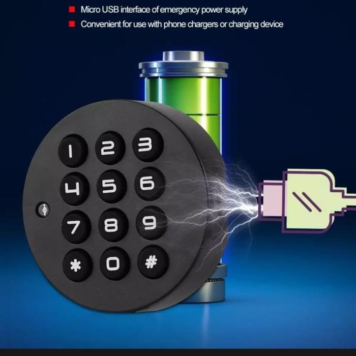 Jual Password Circle Door Lock For Cabinet Locker Smart Home System ...