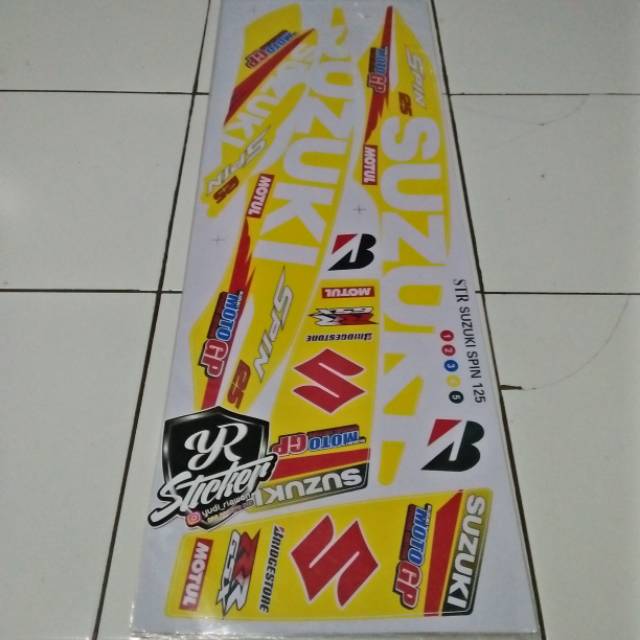 Jual Striping sticker variasi suzuki spin 125 motoGp 2005-2012 (sudah ...