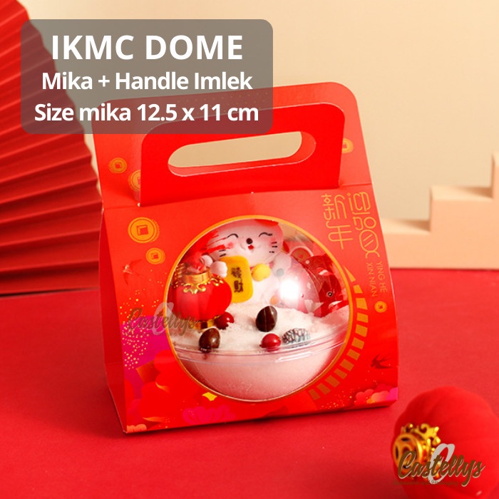 Jual Kotak Box Mika IKMC Dome Kue Dessert Tiramisu Pudding Imlek Sincia ...
