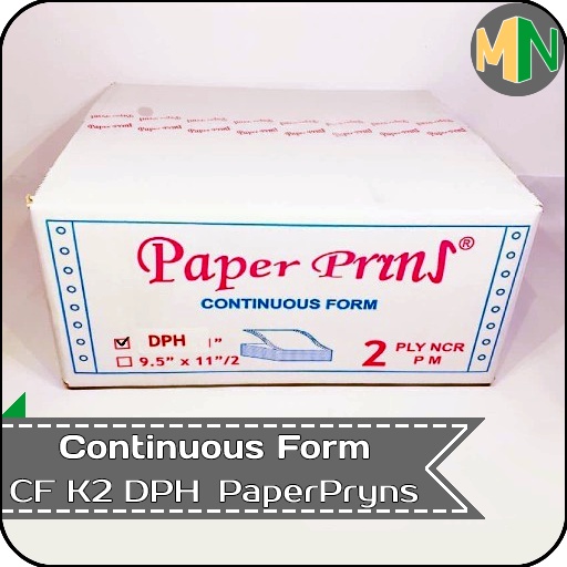 Jual Kertas Continuous Form 9,5"/2 x 11"/2 2 PLY NCR K2 DPH PaperPryns ...