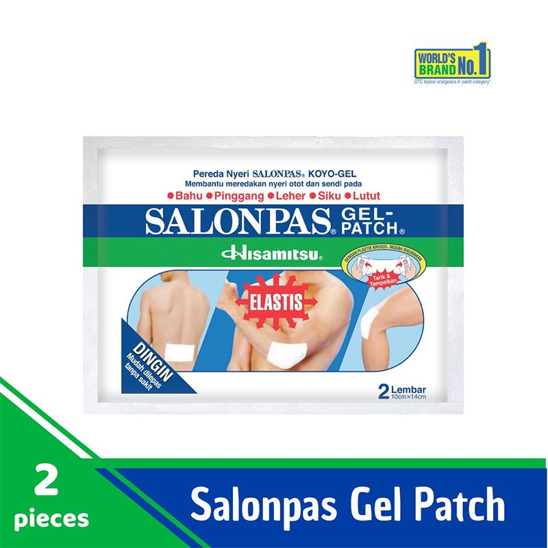Jual Salonpas Gel Patch Koyo Elastis 10cm x 14cm - Isi 2 Sheet Lembar ...