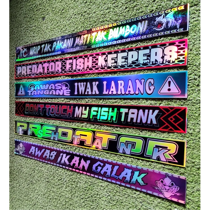 Jual STIKER AKUARIUM IKAN GALAK HOLOGRAM / IKAN CHANNA | Shopee Indonesia