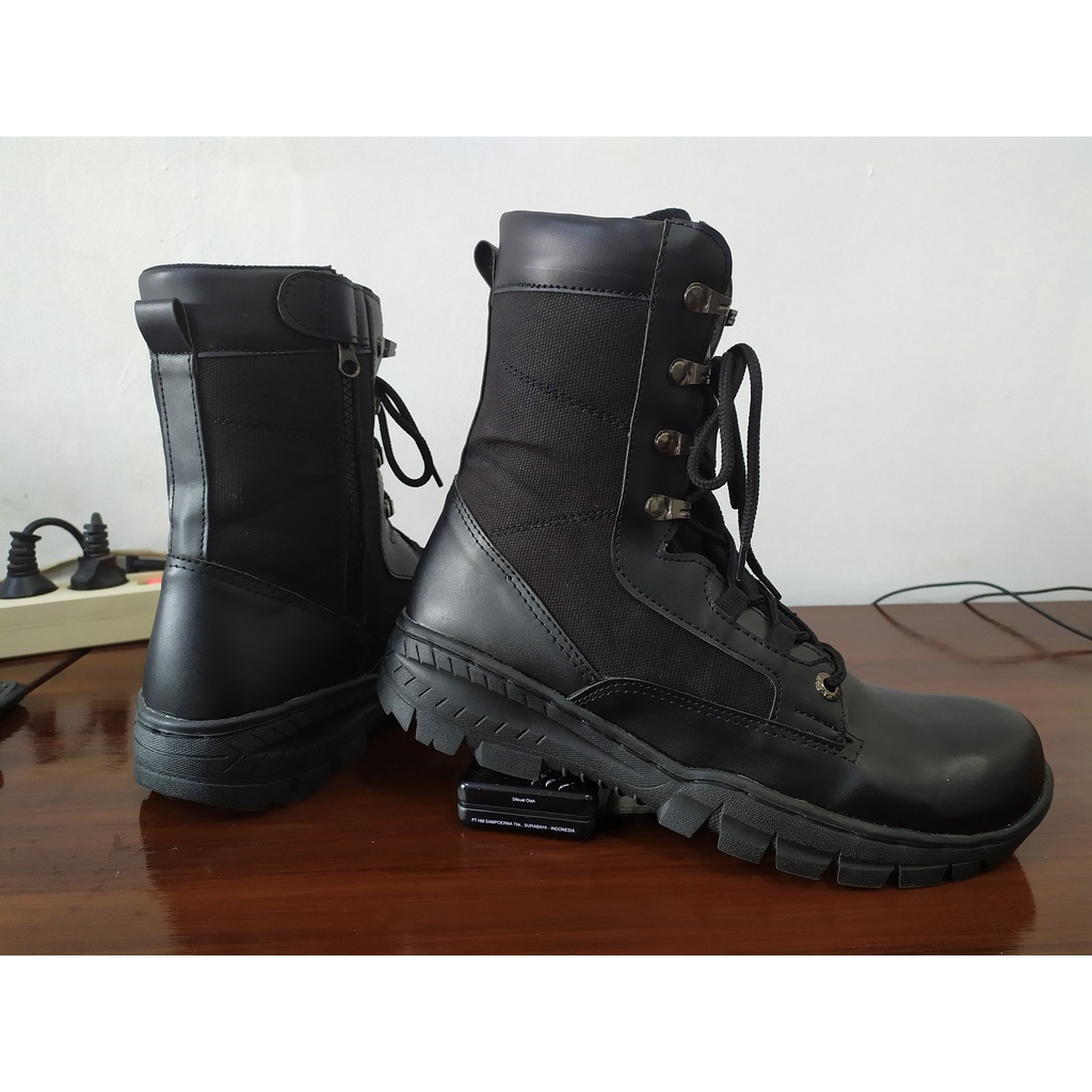 Jual SEPATU ZIMZAM SWAT ARMY MILITER KOMANDO BLACK TNI SEPATU DIANAS ...
