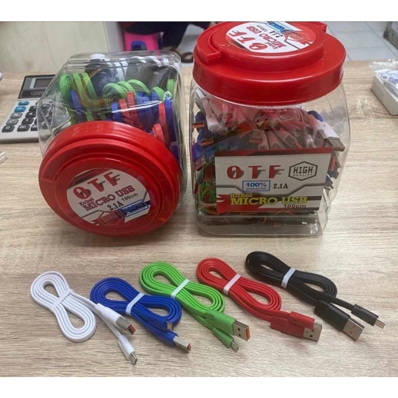 Jual Kabel Data OTF Micro isi 15psc Kabel Data OTG 1toples isi 15psc ...