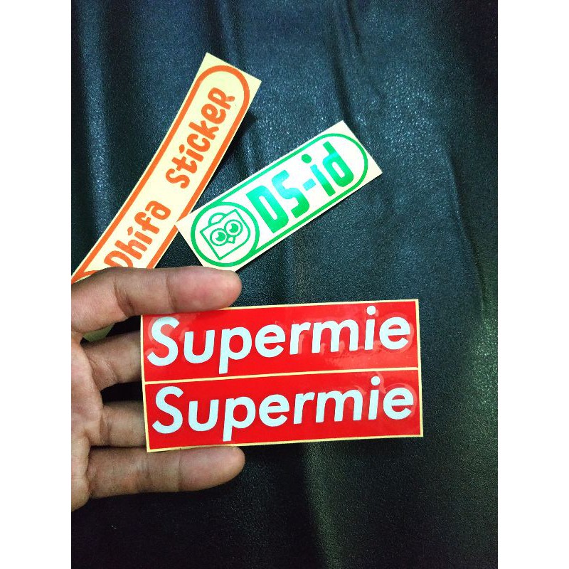 Jual Cutting sticker SUPERMIE bukan supreme | Shopee Indonesia