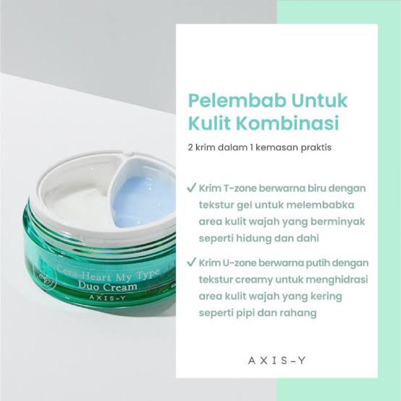 Jual AXIS Y Cera Heart My Type Duo Cream | Shopee Indonesia