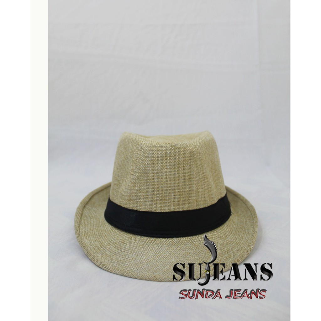 Jual SUNDA JEANS TOPI FEDORA PRIA/TOPI TOMPI ANYAMAN /TOPI FEDORA HAT ...