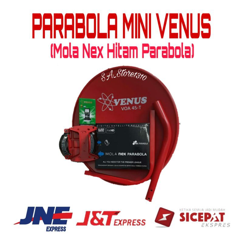 Jual Parabola Venus Mini & Set Receiver Mola Nex Hitam | Shopee Indonesia