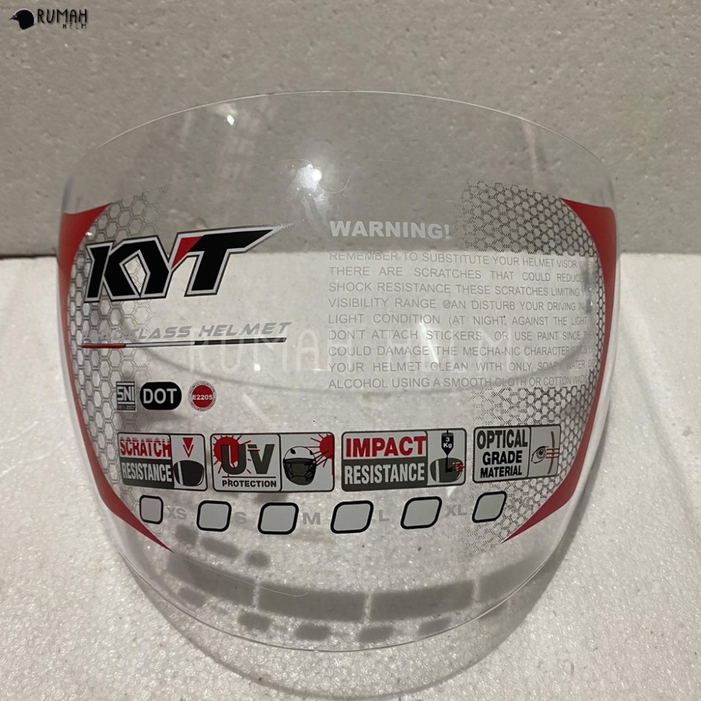 Jual Kaca Visor Helm KYT Vision One / 2 Vision / 2 Vista / Scorpy ...