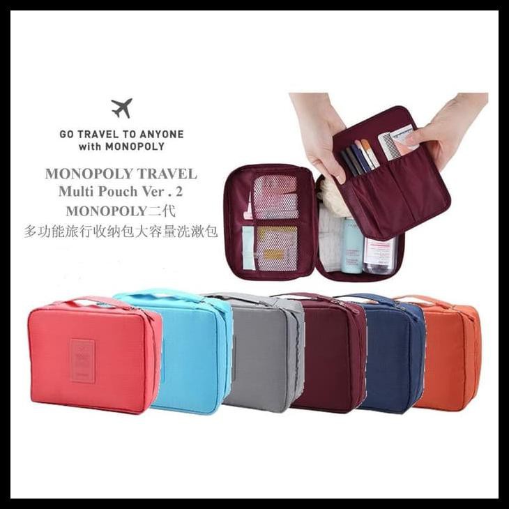 Jual MONOPOLY TRAVEL BAG / TAS KOSMETIK / COSMETIC ORGANIZER POUCH ...