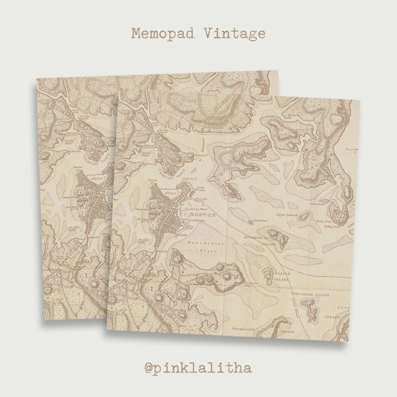 Jual Memo Pad Vintage Untuk Scrapbook Journaling | Shopee Indonesia