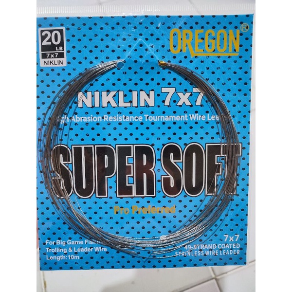 Jual senar Oregon niklin 20lb 7x7stainless wire leader | Shopee Indonesia