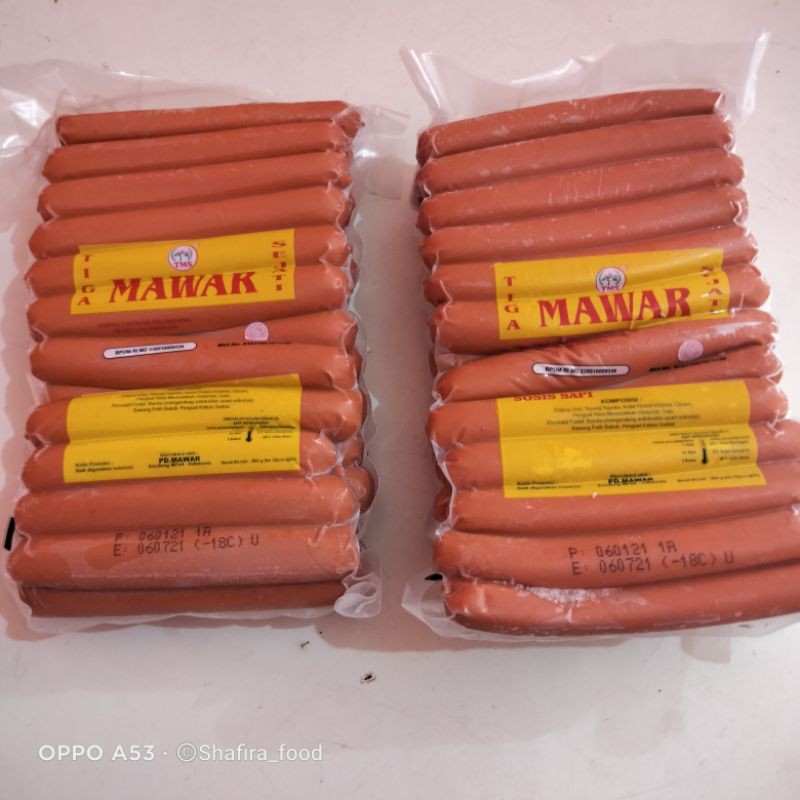 Jual Sosis Sapi Mawar 800gr isi 33pc (JATENG ONLY) | Shopee Indonesia
