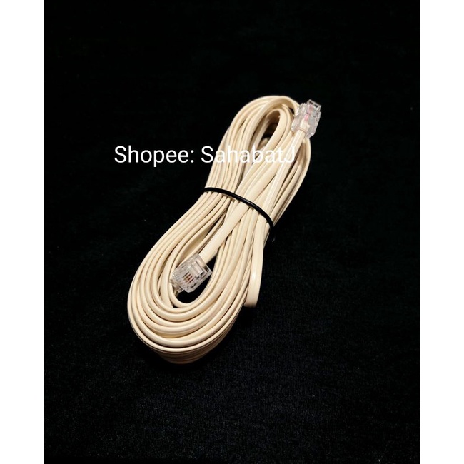 Jual Kabel Telepon 10m tlp / telp 10 meter | Shopee Indonesia