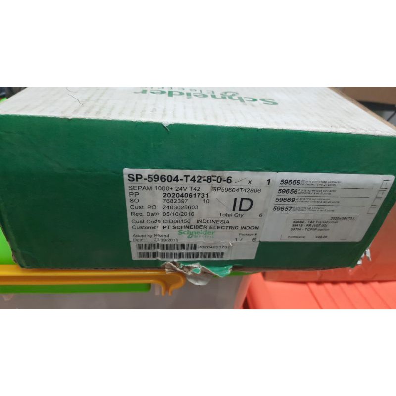 Jual Schneider Sepam 1000+ 24V T42 SP-59604-T42-8-0-6 Original | Shopee ...