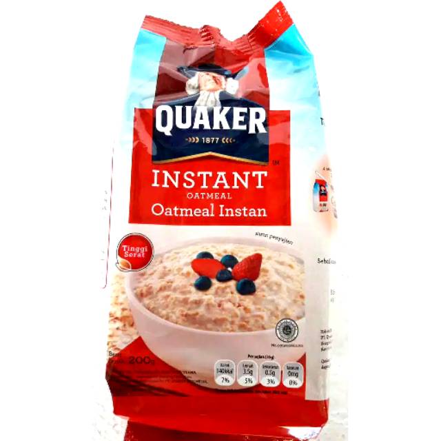 Jual Quaker Oat Instant Oatmeal Instan 200 g Snack Vegan Camilan Sehat ...