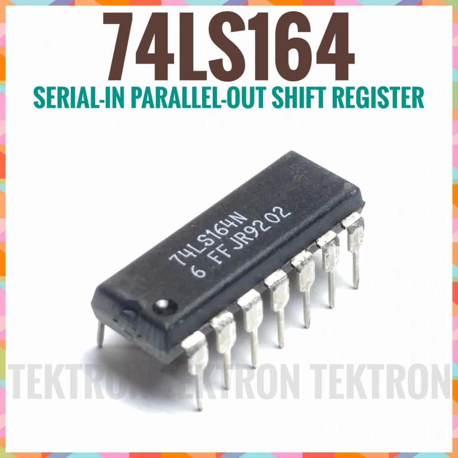 Jual iC TTL 74LS164 serial in paralel out sfiht register 74164 74ls164n | Shopee Indonesia