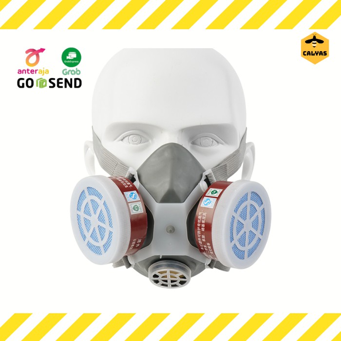 Jual Masker Gas Respirator / Masker Cat / Masker Lab Kimia Anti-Dust ...