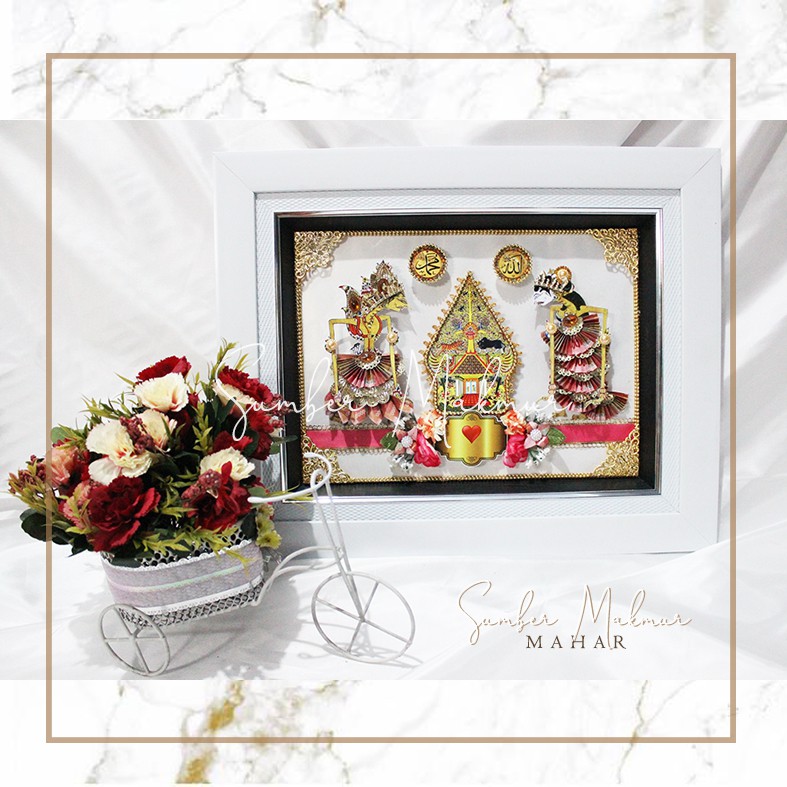 Jual Mahar Wayang Ukuran 42x52 Mahar Pernikahan Murah WY001 | Shopee ...